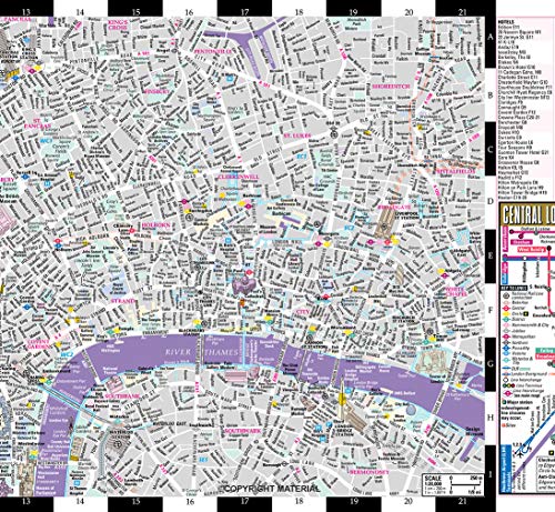 Snapklik.com : Streetwise London Map - Laminated City Center Street Map ...