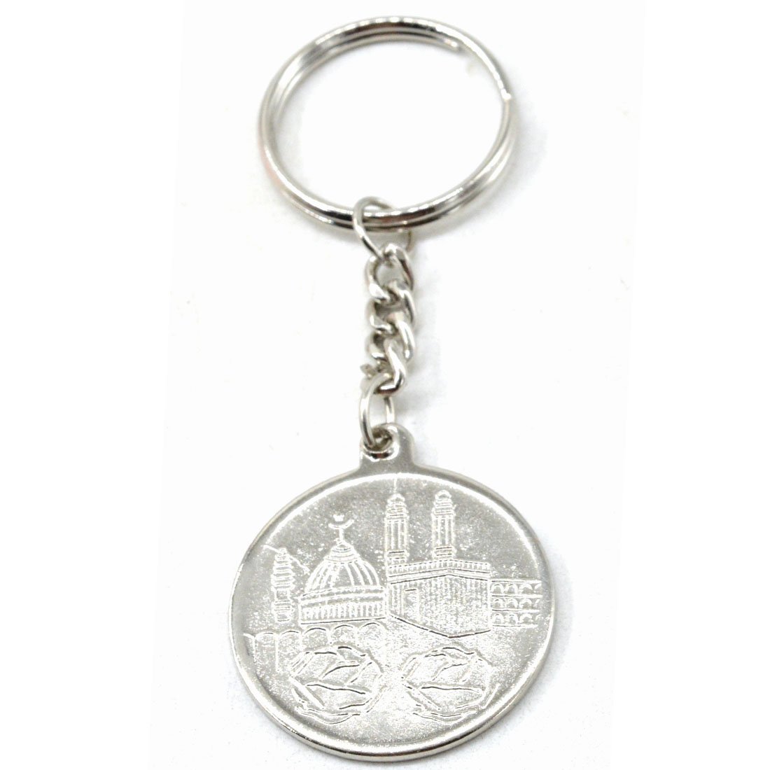 Faynci MAKKA Madina Allah 786 Silver Key Chain Gift for Ramadan, Eid ...