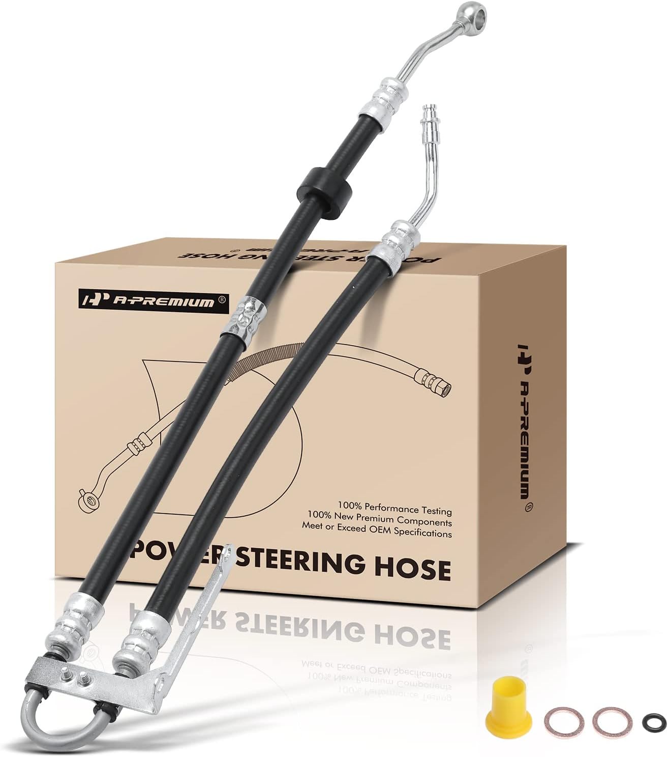 Amazon.com: 1644600524 Power Steering Pressure Hose - Pump To Rack ...