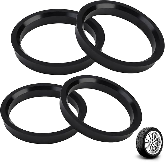 4pcs Car Hub Centric Rings 66.6 to 57.1 Universal Car Wheel Spacers ...