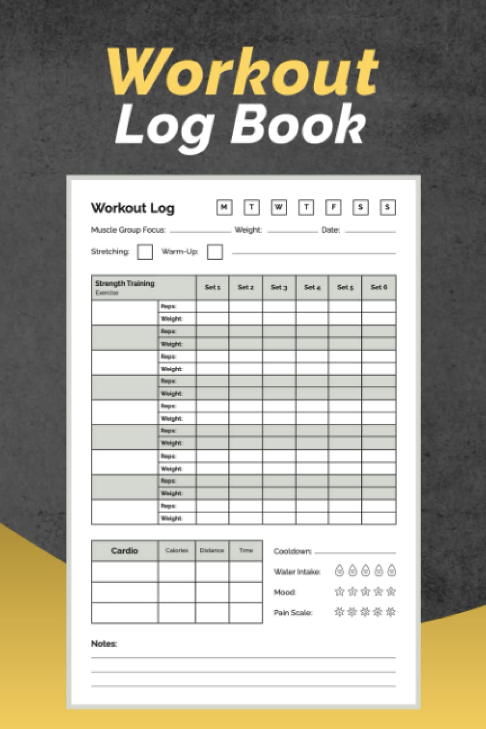 Workout Log Book: Gym Planner Notebook, Workout Planner and Tracker for ...