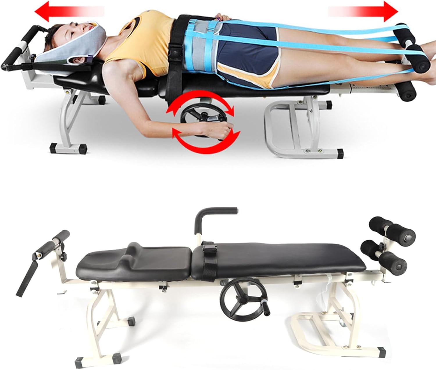 Amazon.com: RustyVioum Inversion Traction Table, Cervical Spine Lumbar ...