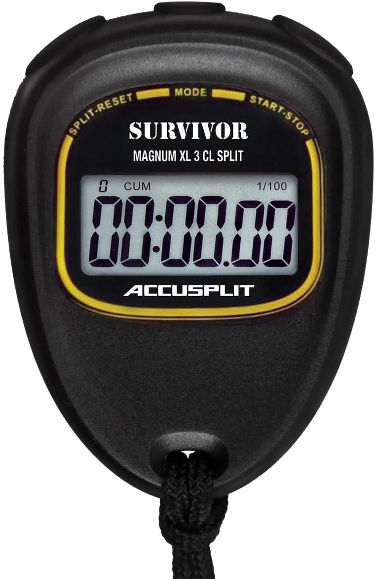 Amazon.com : ACCUSPLIT Survivor S3CL CUMULATIVE-LAP SPLIT Stopwatch ...