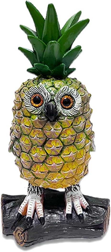 Amazon.com: Zagxuade Resin Pineapple Owl Statue, Unique Home Decor for ...