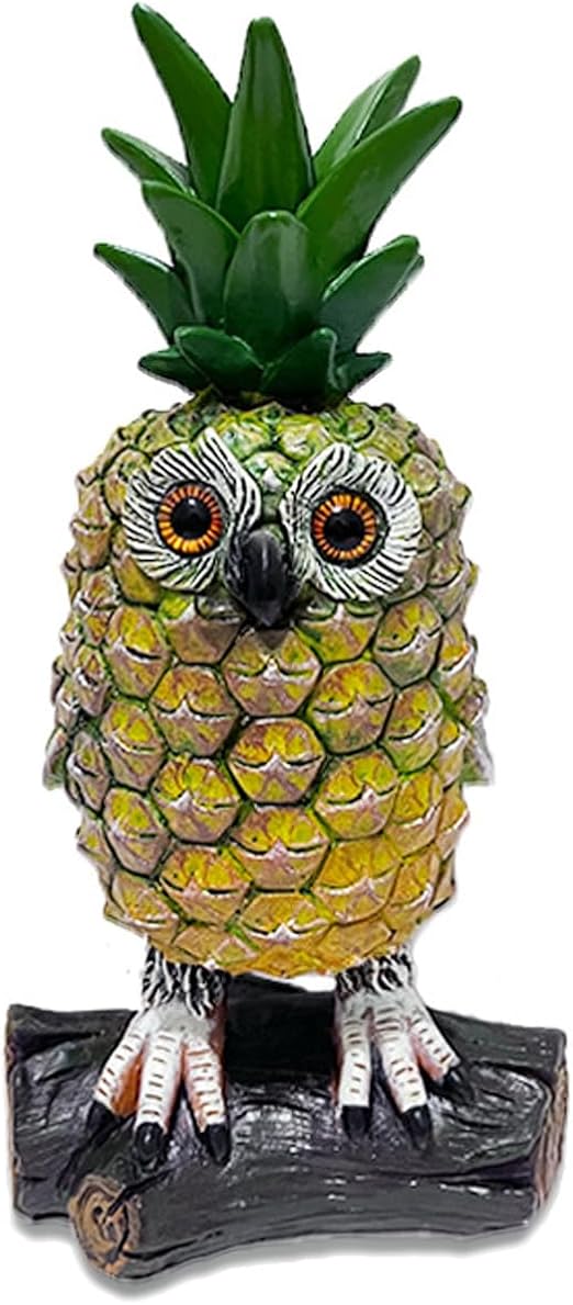Amazon.com: Zagxuade Resin Pineapple Owl Statue, Unique Home Decor for ...