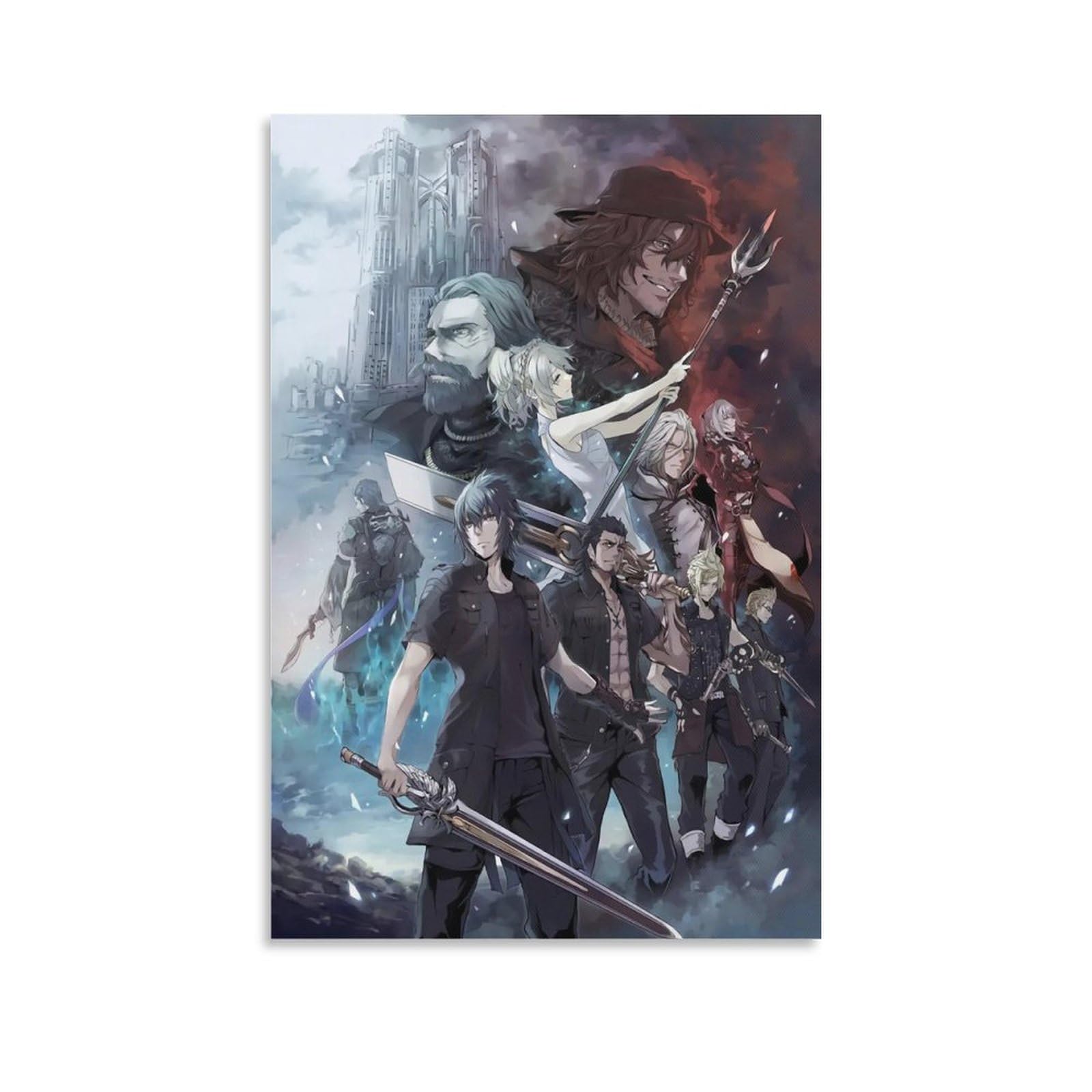 Amazon.com: Thcbme Final Fan-tasy Xv Remake Framed Poster For Wall Art ...
