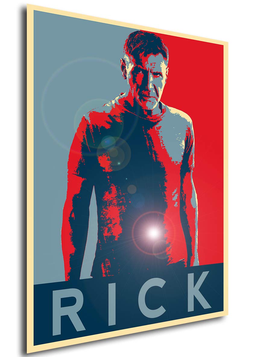 Instabuy Propaganda Blade Runner 2049 Rick Poster A 4 30 | Desertcart ...