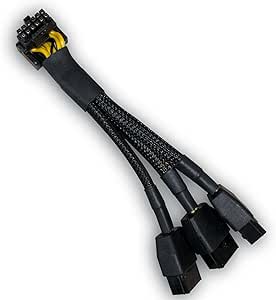 Amazon.com: 3x8Pin to 16Pin Graphics Card Power Supply 8pin Adapter ...