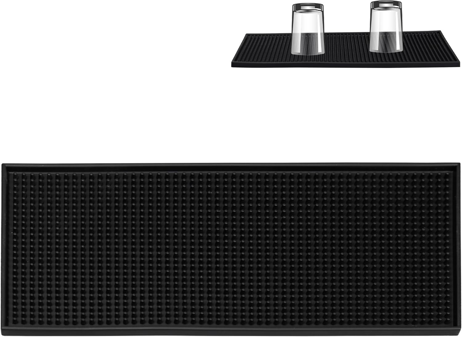 Amazon.com: LVYKING Black Bar Mat, Countertop Dish Drying Mat, PVC ...