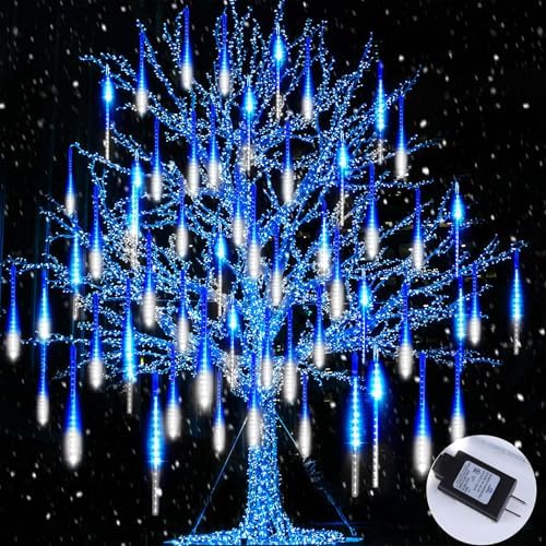 Minetom Meteor Shower Icicle Christmas Lights Outdoor, 16 inches Led ...