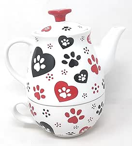 Amazon.com | Temp-tations Tea for One: Stackable TeaPot & Tea Cup/Mug ...