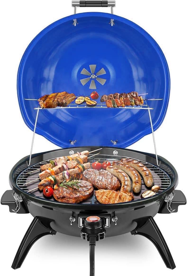 Amazon.com: MECO 2120.4.111 Lock 'N Go Electric Grill, Black : Patio ...