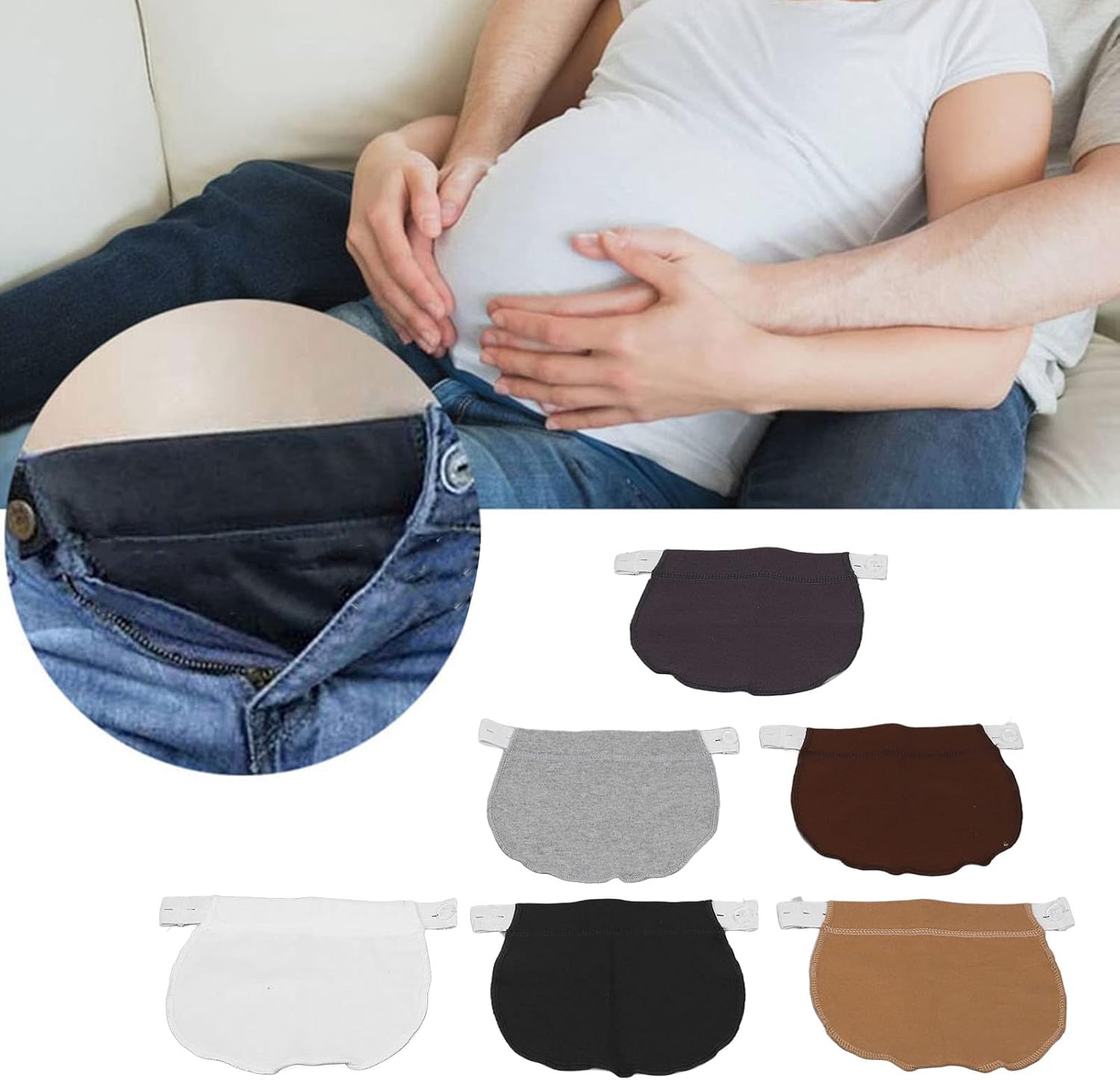 Paquete de 6 Extensiones de Pantalones para Embarazadas, Extensión de ...