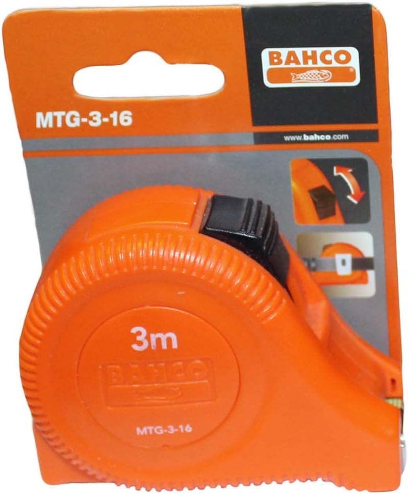 Bahco MTG-3-16 Steel Tape Measure 3 m Wide 16 mm - Amazon.com