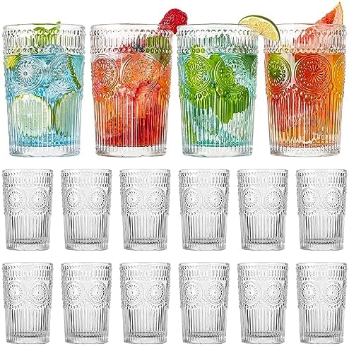 Amazon.com | muguroom Large Drinking Glasses set of 2,23oz Beer Glass ...