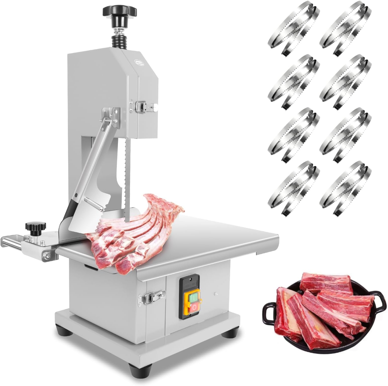 Electric Bone Saw Machine, 1000W Heavy-Duty Commercial Electric Meat ...