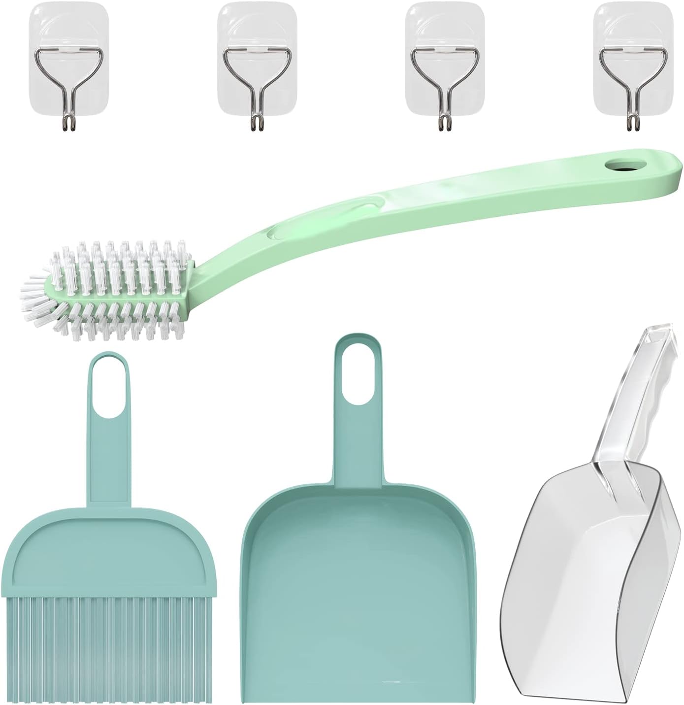 Amazon.com : Pet Cage Broom Brush Dustpan Set - Small Cat Litter ...