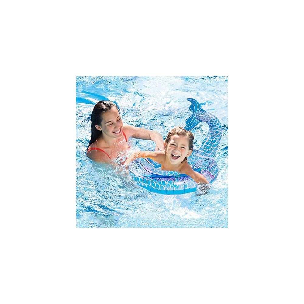 Buy Happytime Cute Mermaid Tail Pool Float 30 Inches Cute Mermaid ...