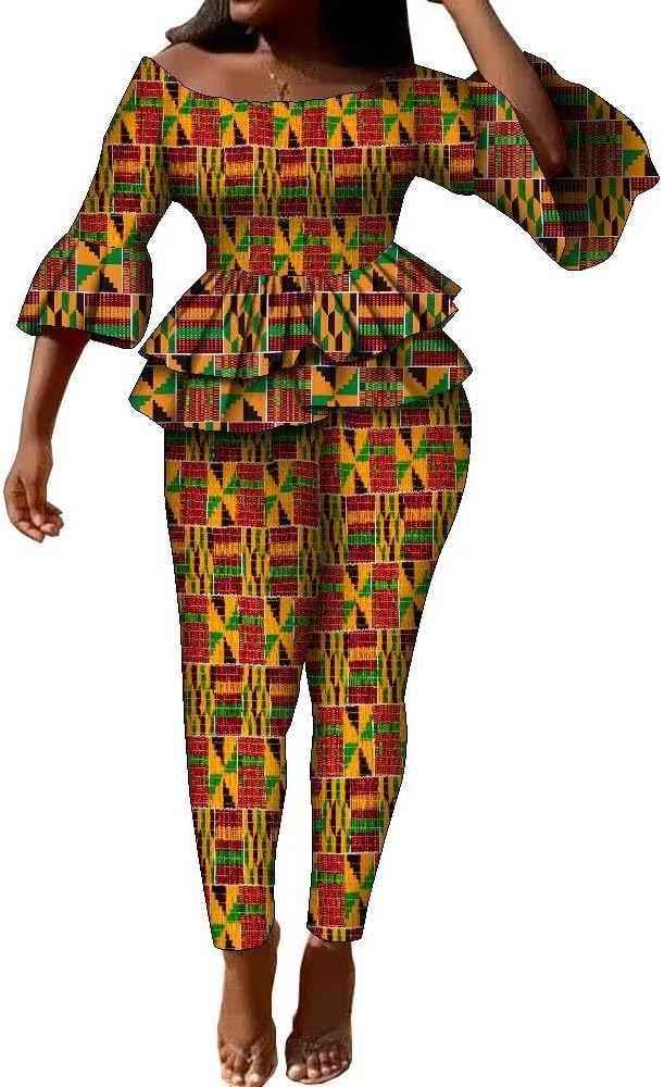 Amazon.com: XIAOHUAGUA African Clothes for Women Ankara Kente Print ...