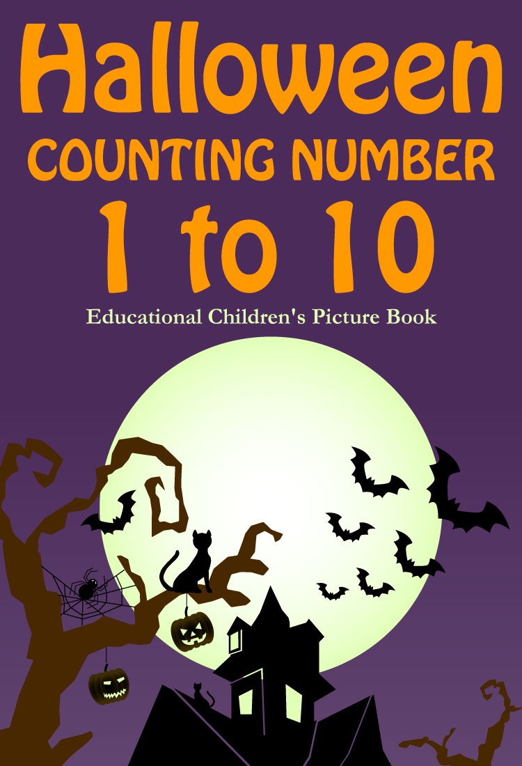 Halloween Counting Numbers 1 to 10 Educational Children's Picture Book ...