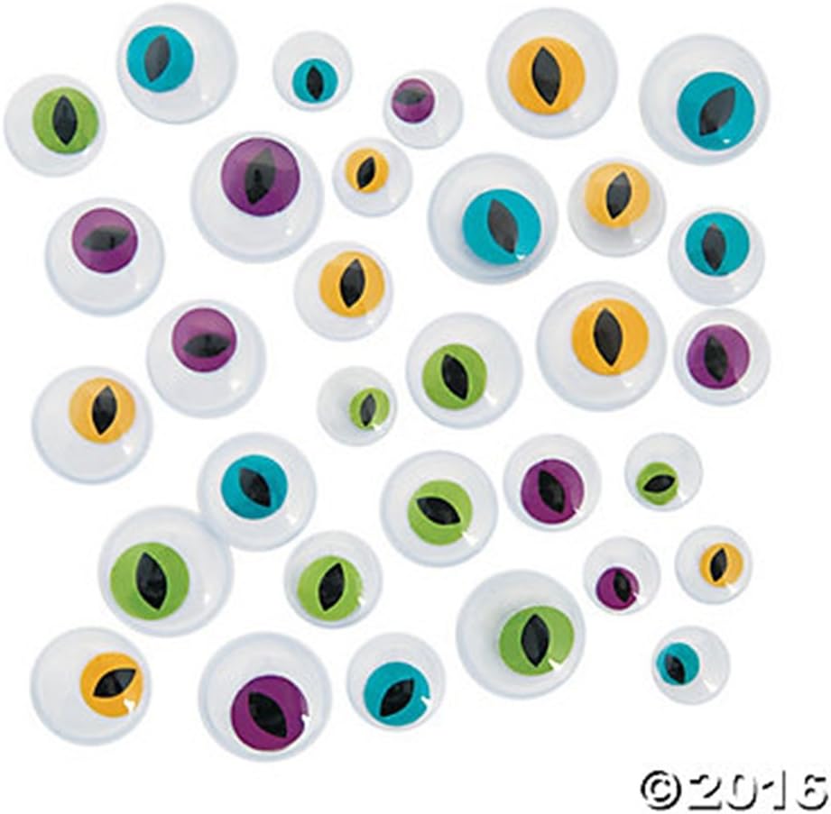 Amazon.com: 100pcs Colored Craft Googly CAT Monster Alien Wiggle Eyes ...