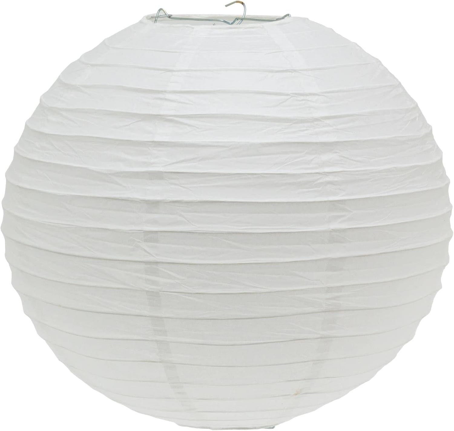 40cm Round White Paper Light Shade Lantern | Classic Bamboo Style ...