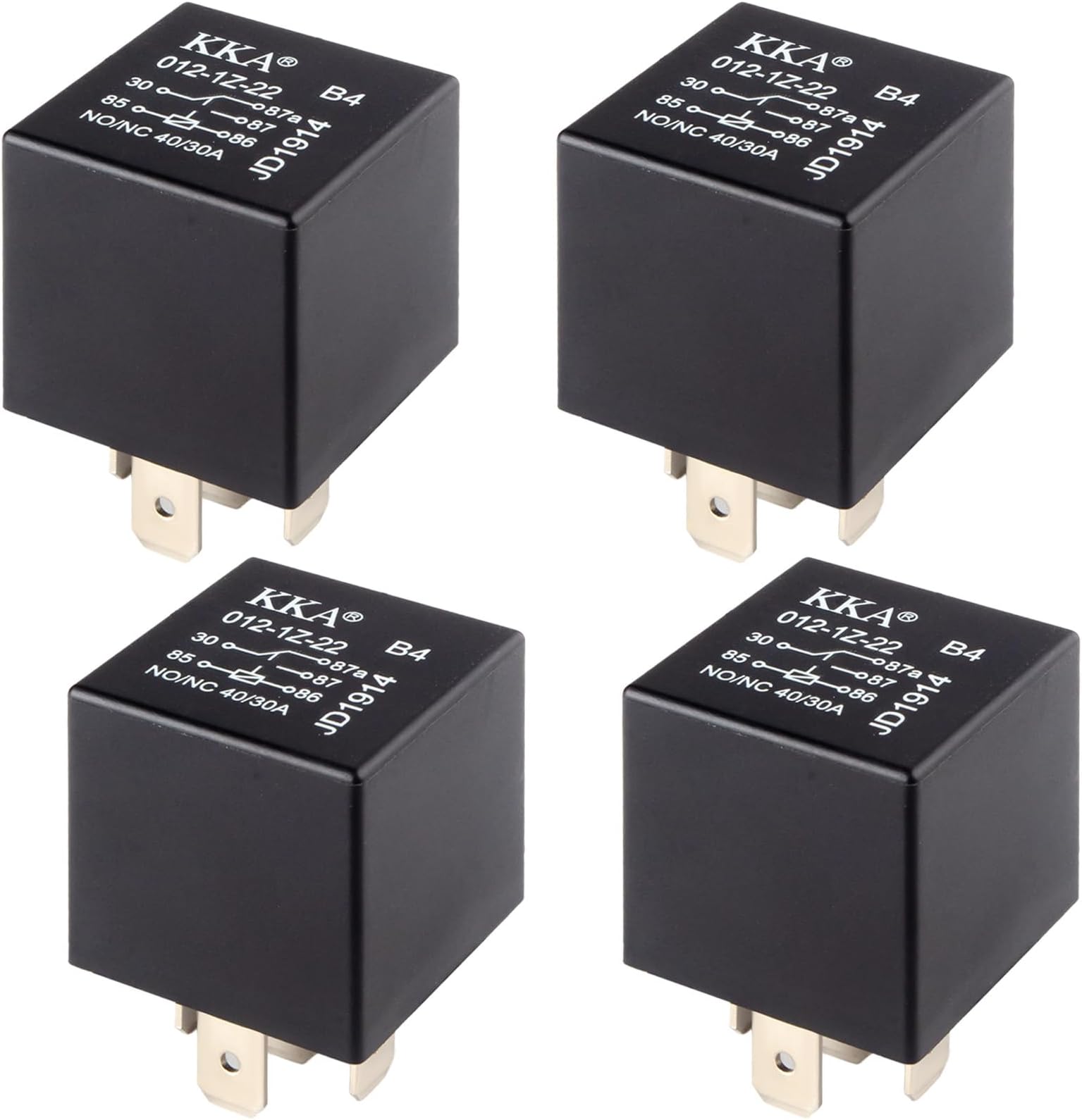 Amazon.com: 4 PCS 5 Pin 12V 40A Waterproof Car Relays, Switch for ...