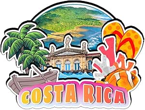 Amazon.com: Costa Rica Fridge Magnet Wooden Magnet Art Souvenirs ...