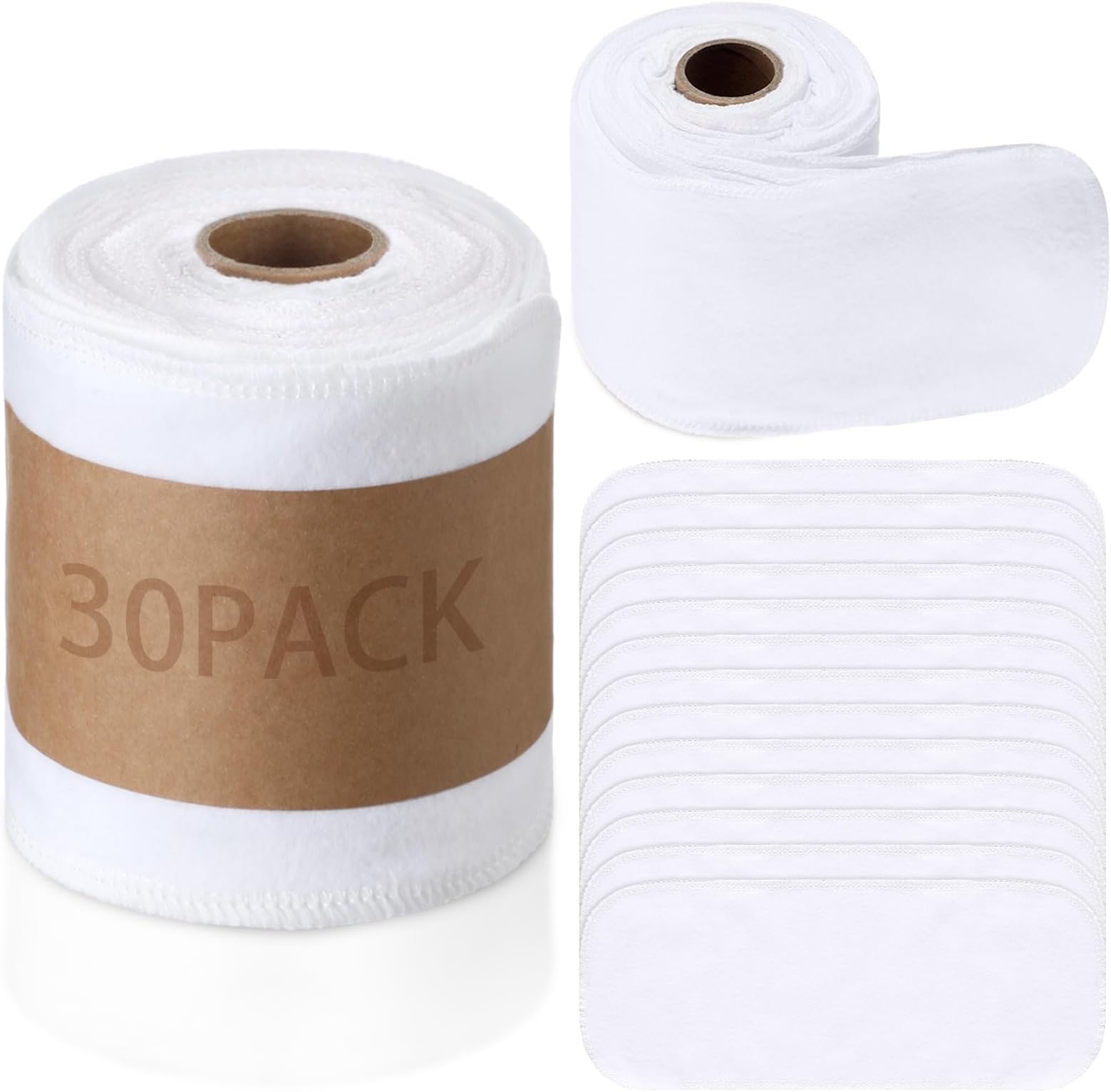 Amazon.com: FuWeave 30 Pack Reusable Toilet Paper Towels Bidet Towels ...