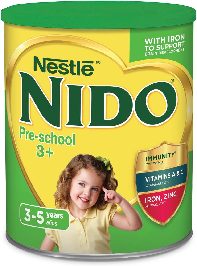 Nestle NIDO Pre-School Ages 3+ Powdered Milk Beverage, One 1.76 lb ...
