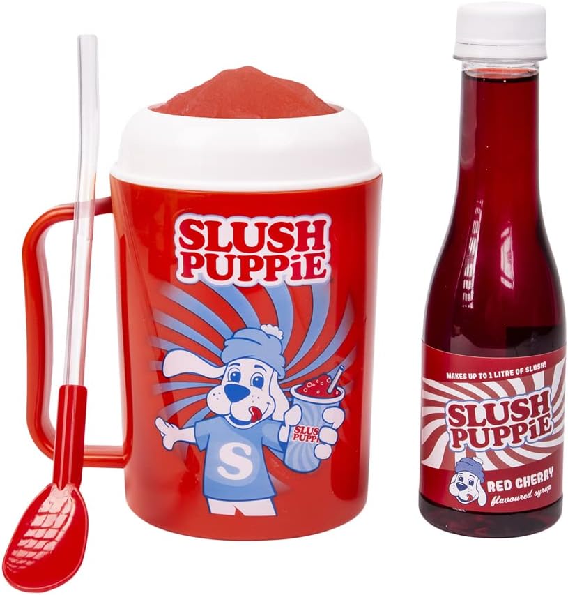 Slush Puppie Slushie Making Cup and Syrup Gift Set - Cherry : Amazon ...