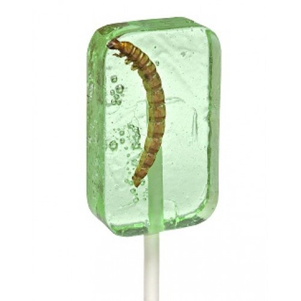 Amazon.com : Hotlix Insect Candy Sucker Pack of 6 Includes 3 Worm and 3 ...