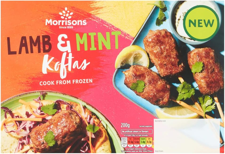Morrisons Lamb Kofta 200 g (Frozen) : Amazon.co.uk: Grocery