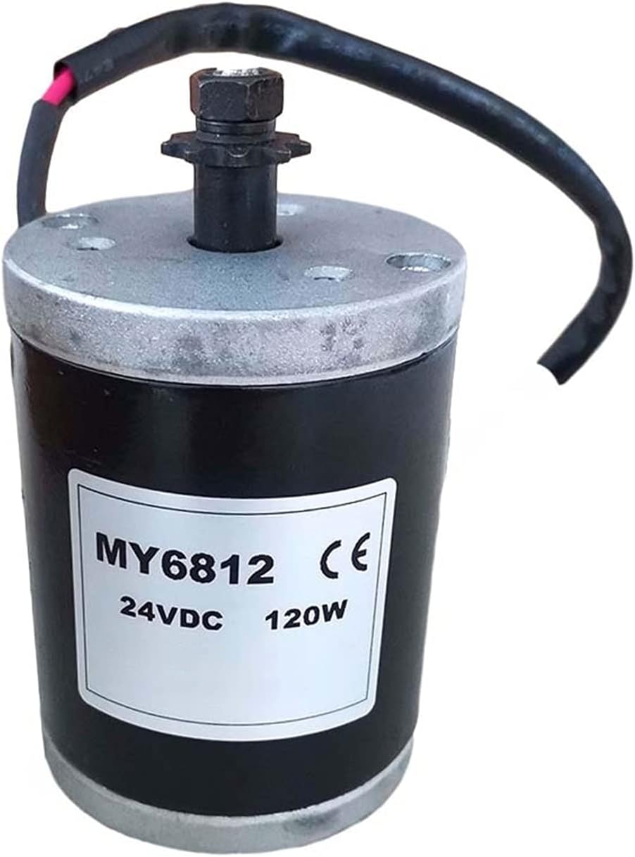 Amazon.co.jp: モーター MY6812 スクーター 小型ブラシ モーター、スプロケット付き高速モーター、DC 150w 120W ...