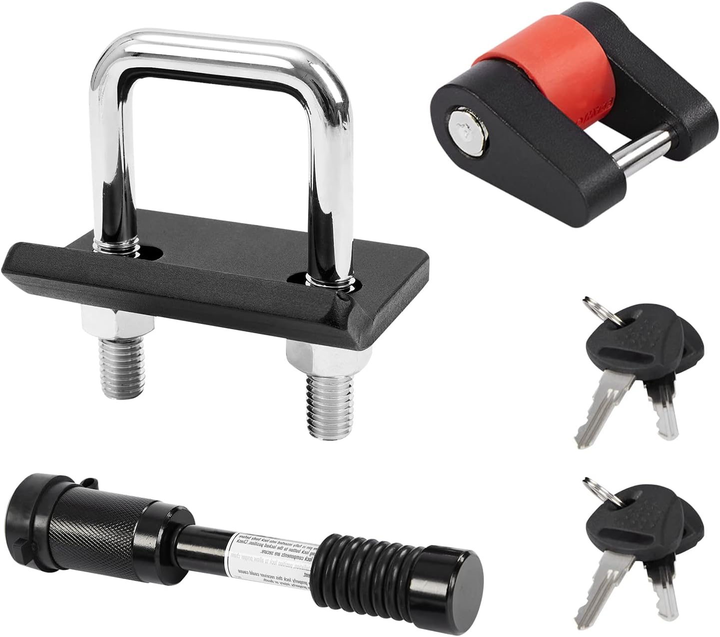 Amazon.com: Hitch Lock Set Keyed Alike, 5/8" Dia Trailer Hitch Lock ...
