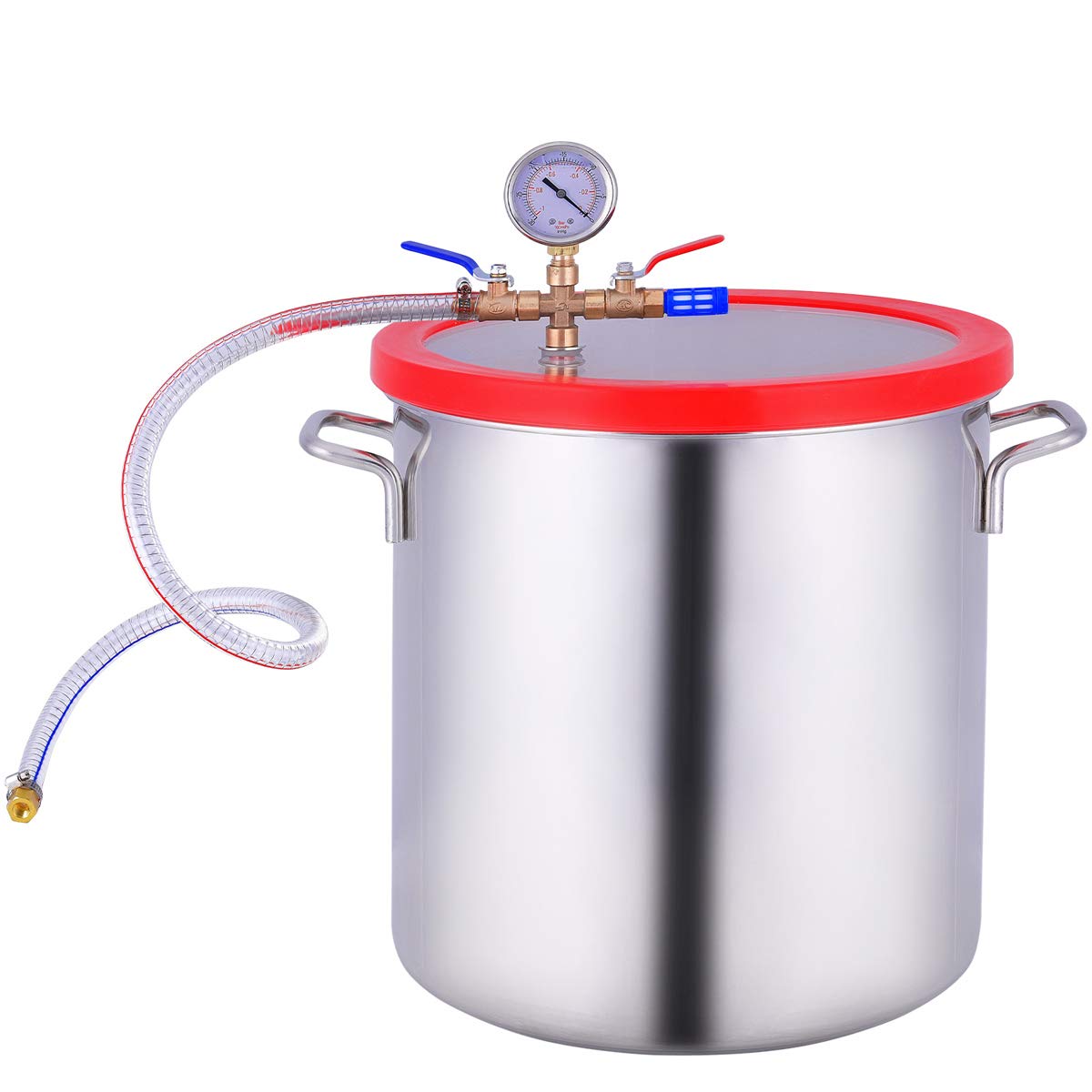 Buy 5 Gallon Tempered Glass Lid Vacuum Chamber, Vacuum Desing Chamber ...