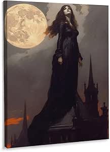 Amazon.com: Beautiful Visual Art Aesthetics Witches Under The Moon ...