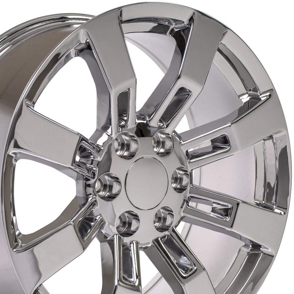 Amazon.com: OE Wheels CA82 20 Inch Rim Fits Escalade Style 6x139.7 20x8.5 Chrome - Hollander ...