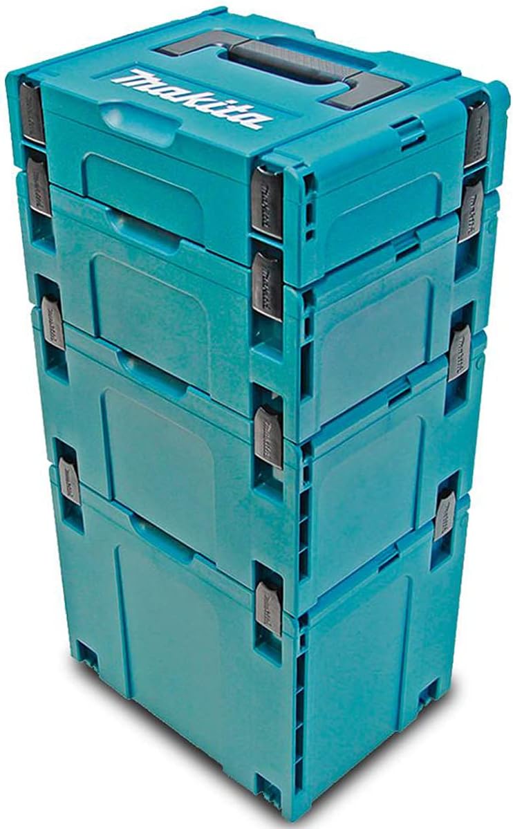 Makita Makpac Stackable Tool Box Set, 4Pc Including Types 1, 2, 3, 4 ...