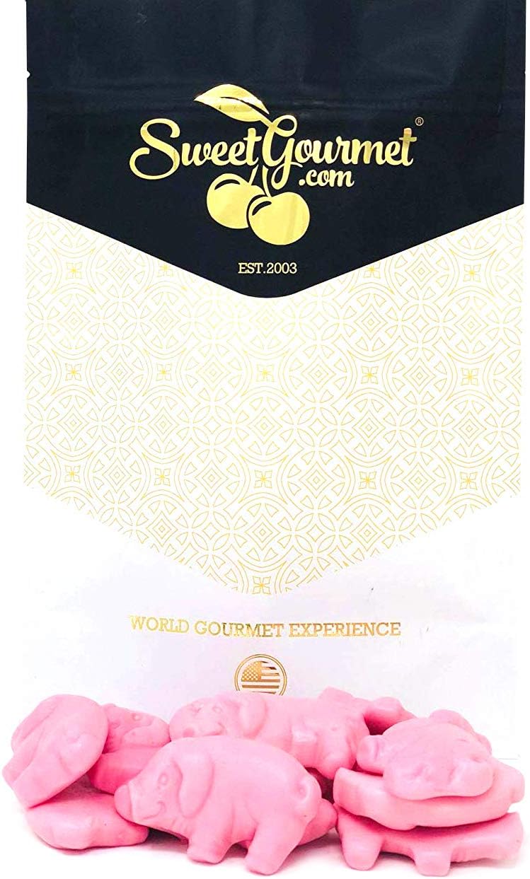 Amazon.com : SweetGourmet Gummy Pink Raspberry Pigs Soft Candy | 1 ...