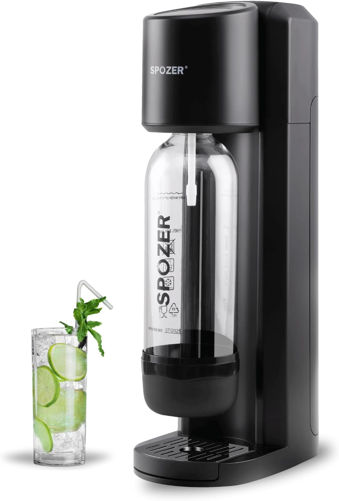 Amazon.com: SodaStream Gaia Sparkling Water Maker, Black: Home & Kitchen