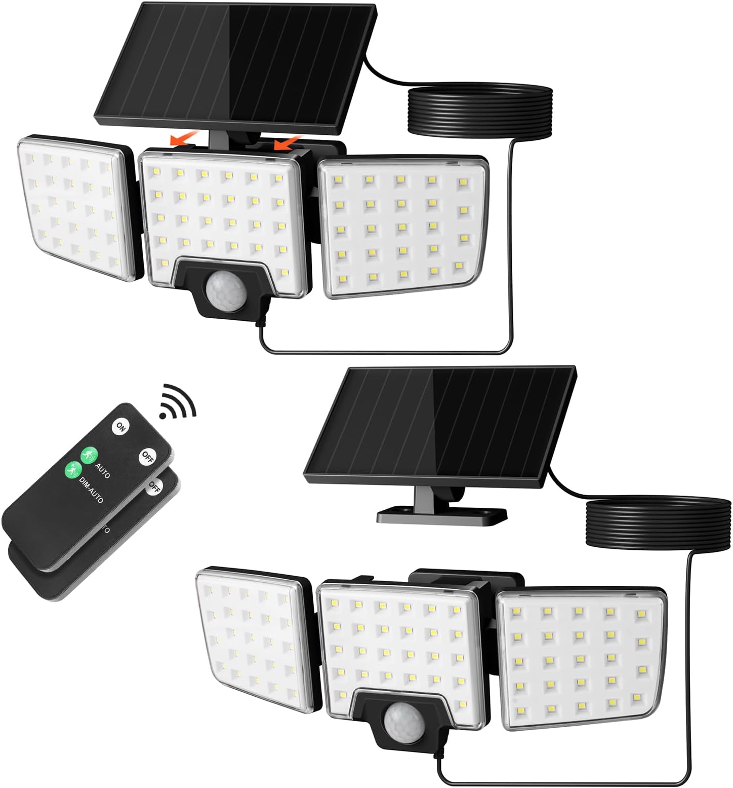 Lepro Solar Security Lights Outdoor Motion Sensor, 2 in 1 Separated and ...