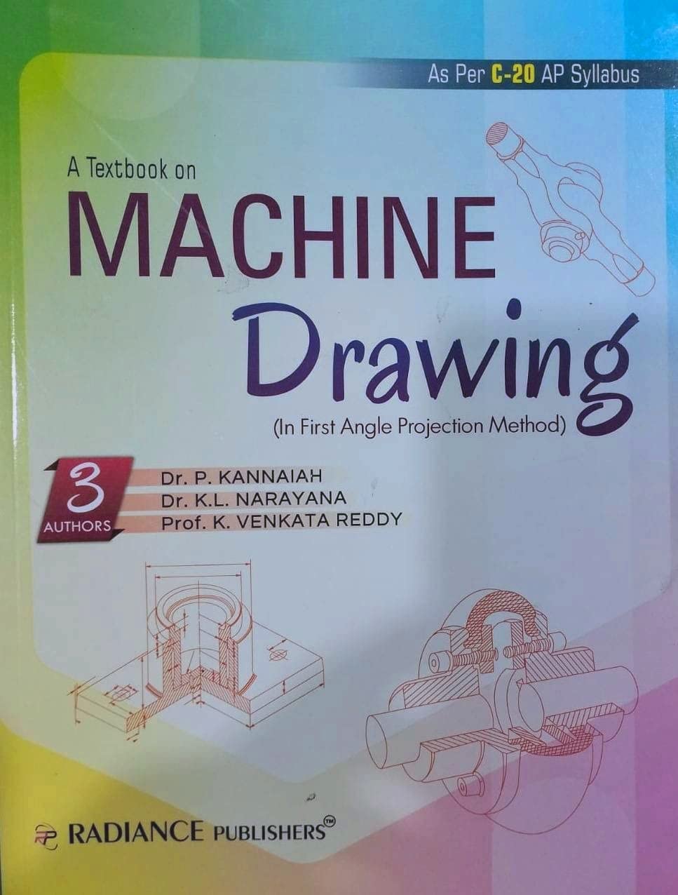 A Textbook on Machine Drawing ( In First Angle Projection Methods ) 1st ...