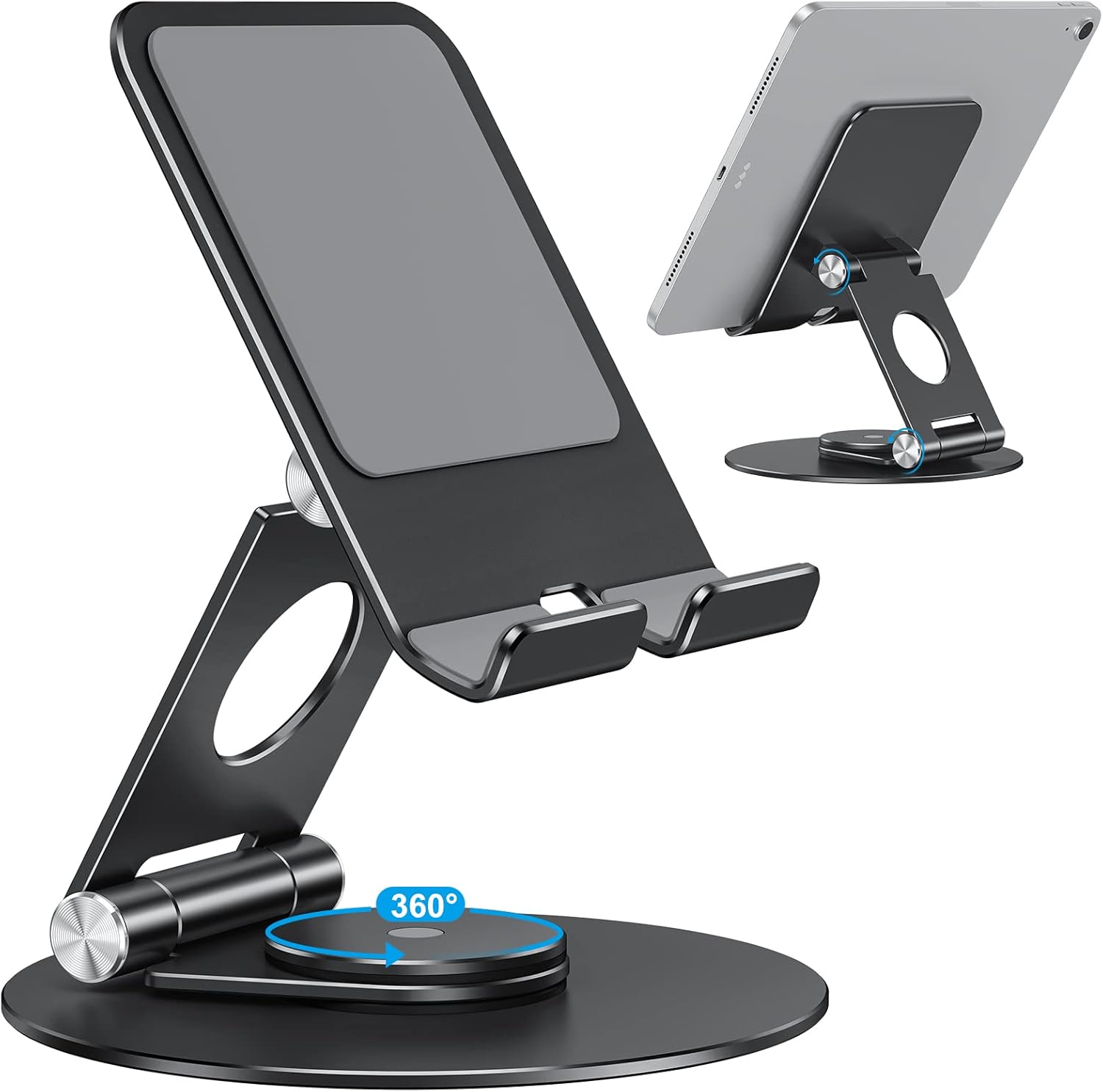 Amazon.com: OMOTON Swivel Tablet Stand for iPad with 360 Rotating Base ...
