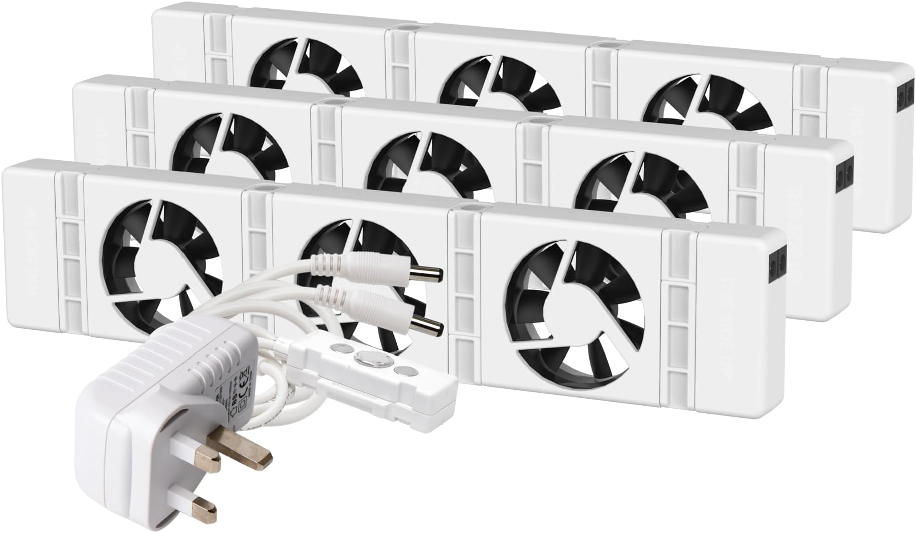 4YourHome Electric Radiator Fan – Low Power Low Noise 12W White ...
