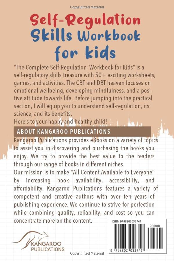 Snapklik.com : Self-Regulation Skills Workbook For Kids