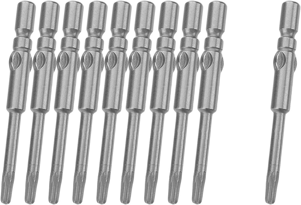 Utoolmart Magnetic Torx Screwdriver Bits, 40mm Long 4mm Dia, Round ...
