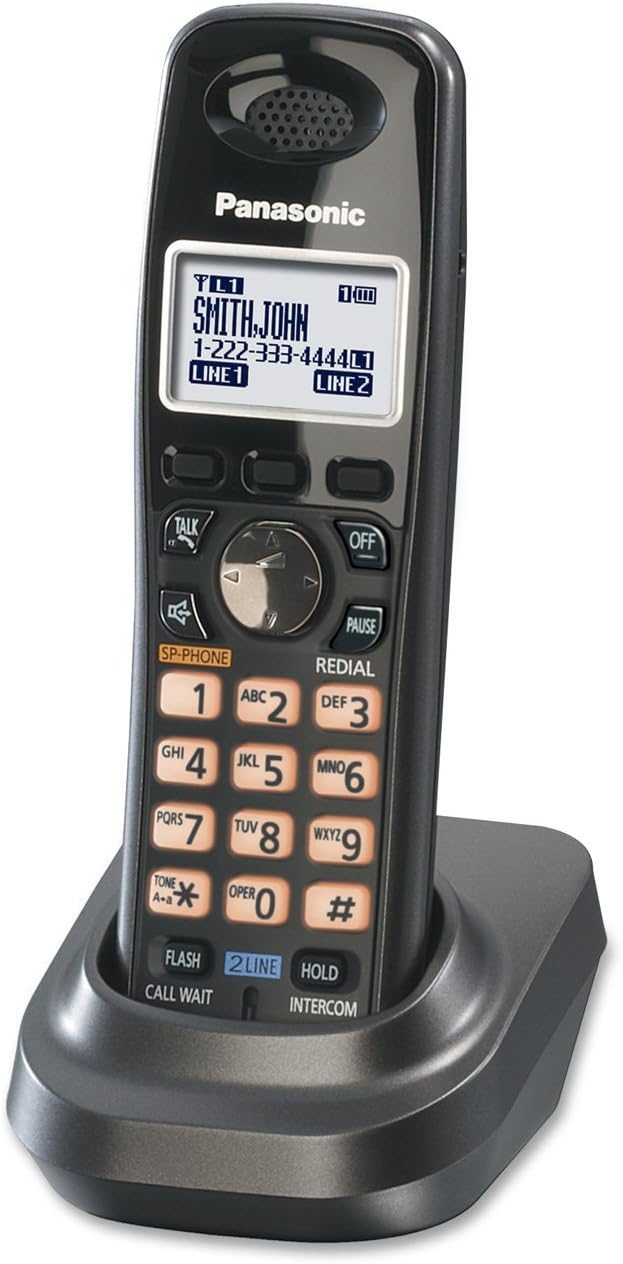 Amazon.com: Panasonic KXTGD222N Dect 6.0 2 Digital Cordless Handset ...