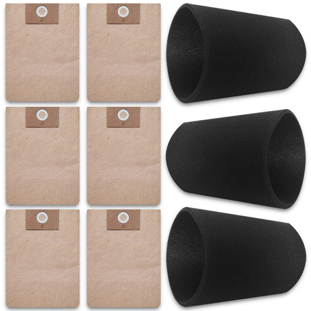 25-1230 Disposable Vacuum Filter Bag and 25-1202 Foam Filter ...