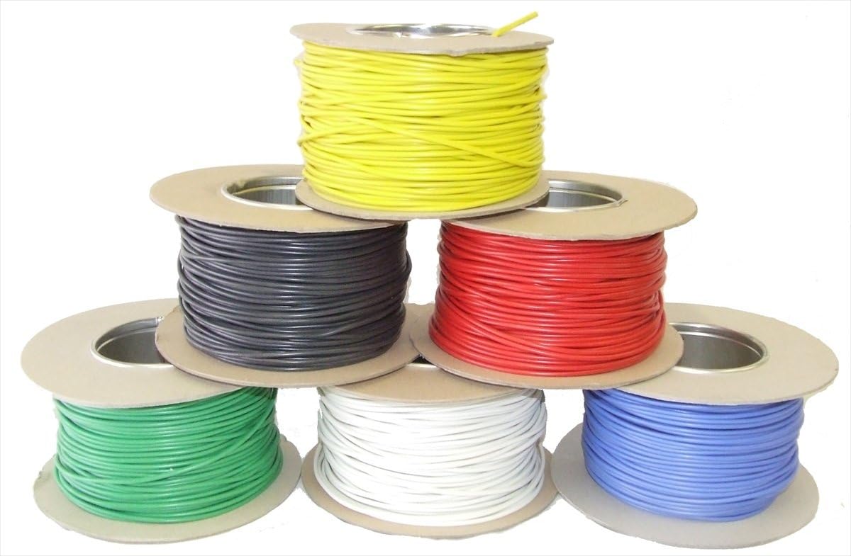 Amazon.com: AVBcable Silvertronic 116901-W 1mm sq Silicone Cable 100 ...